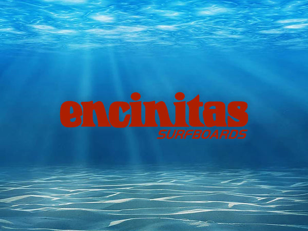 Red Icon Logo Die Cut Sticker - Encinitas Surfboards