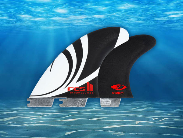 FCS II Sharp Eye Tri-Quad Fins - Encinitas Surfboards