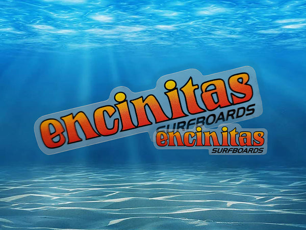 Sunset Fade Icon Logo Sticker - Encinitas Surfboards
