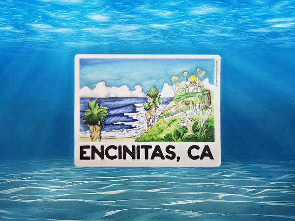Swami's Sticker - Encinitas Surfboards