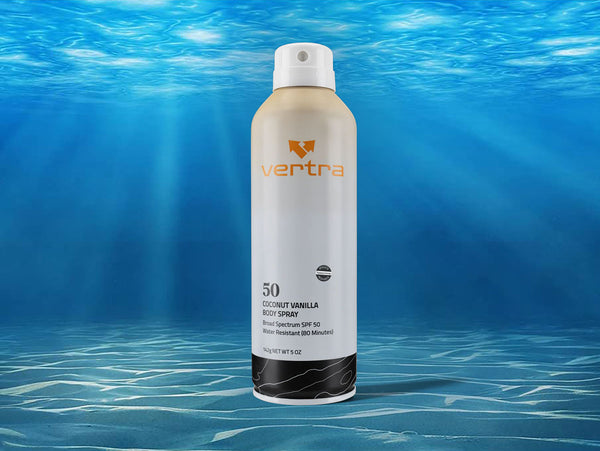 Vertra Coconut Vanilla Body Spray SPF50 - Encinitas Surfboards